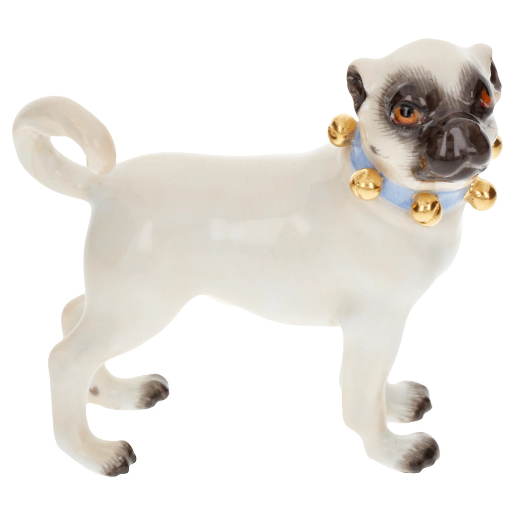 Meissen Dog Figurine Pug Dog with Bells – SinclairsCollectables