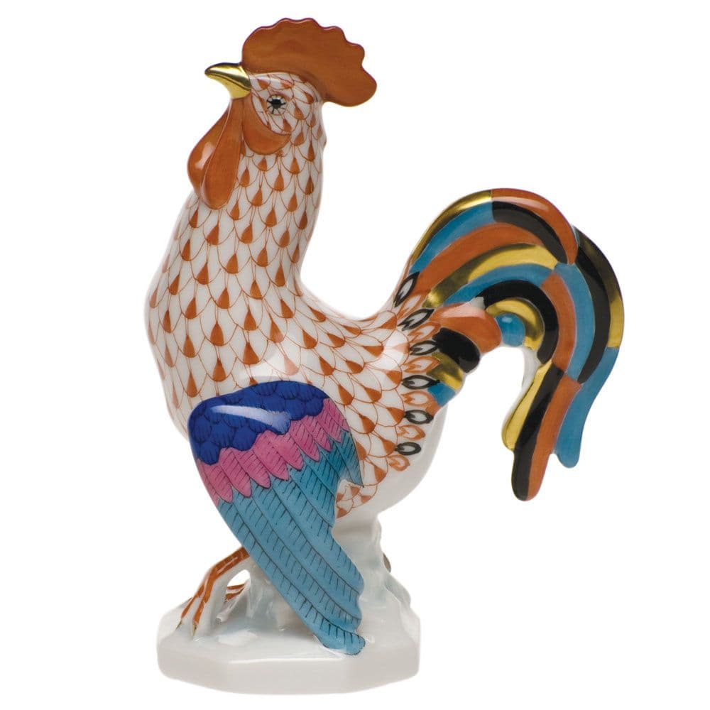 Herend Small Cocky Rooster Fishnet Figurine – SinclairsCollectables