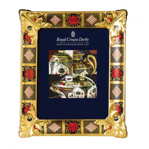 Royal Crown Derby Old Imari Solid Gold Band Picture Frame L/S ...